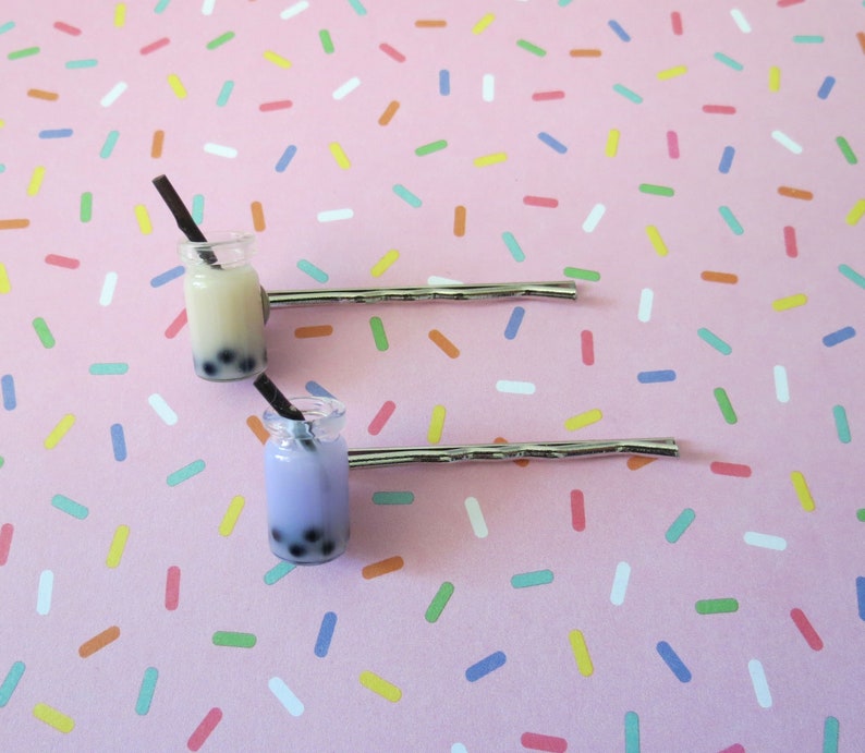 Bubble Tea Hair Clip Boba Drink Barrette | Etsy