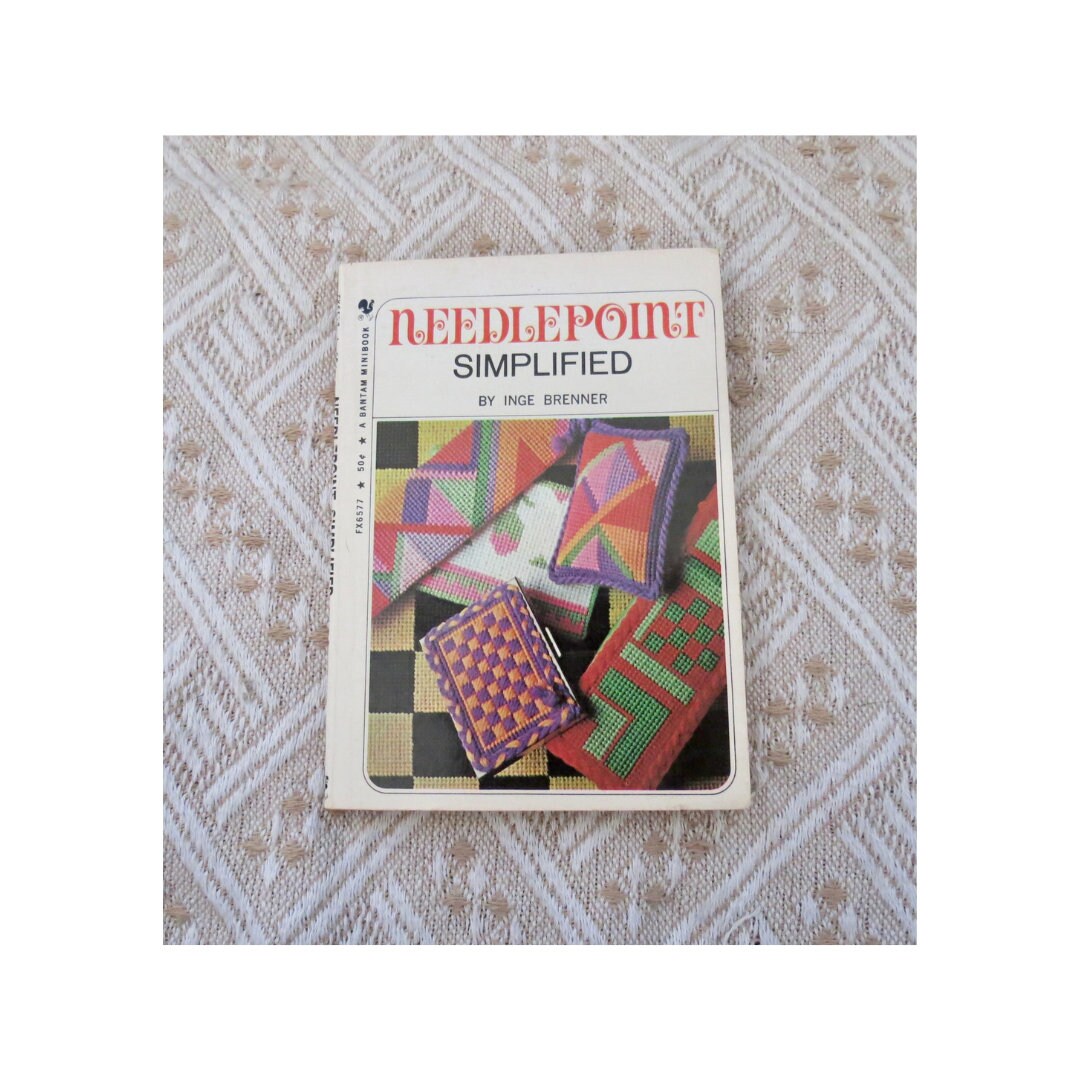 Vintage Needlepoint Simplified Book - Mini Embroidery How to Guide ...