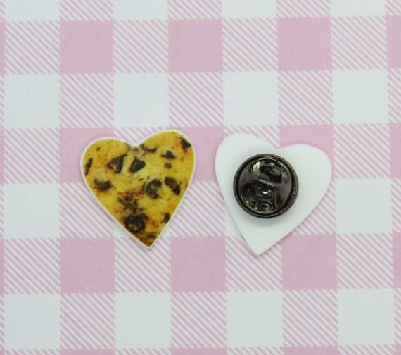 Chocolate Chip Cookie Pin Cute Food Brooch - Etsy