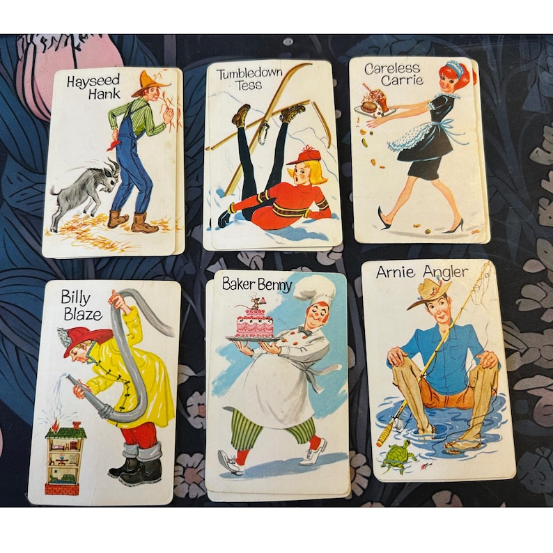 Vintage Children's Playing Cards - Whitman Old Maid Card - Junk Journal ...