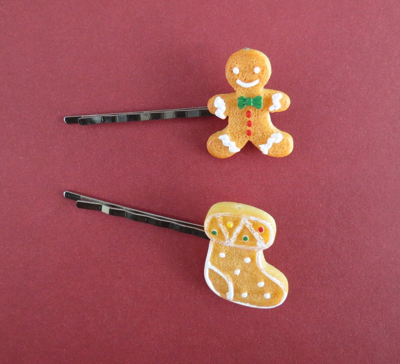 Gingerbread Cookie Hair Clip Christmas Barrette - Etsy