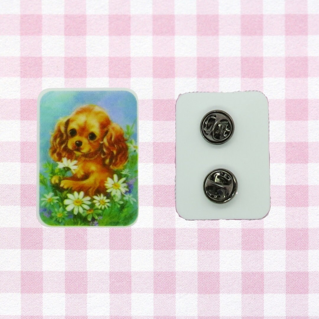 Vintage Dog Pin - Cute Retro Puppy Brooch - Etsy