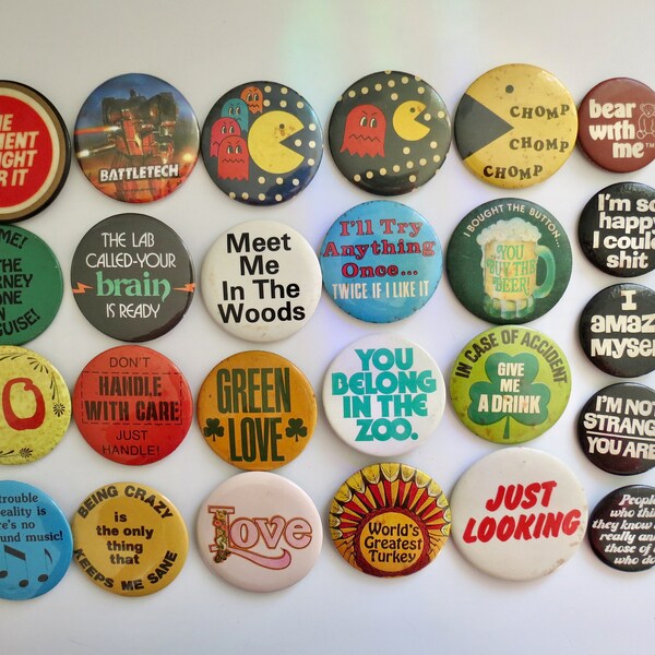 Pinback Button Set Etsy