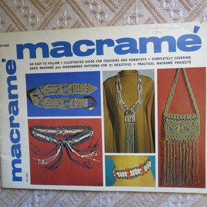Vintage Macrame Booklet Set How to Guides 1970s 70s Era Craft Books - Etsy