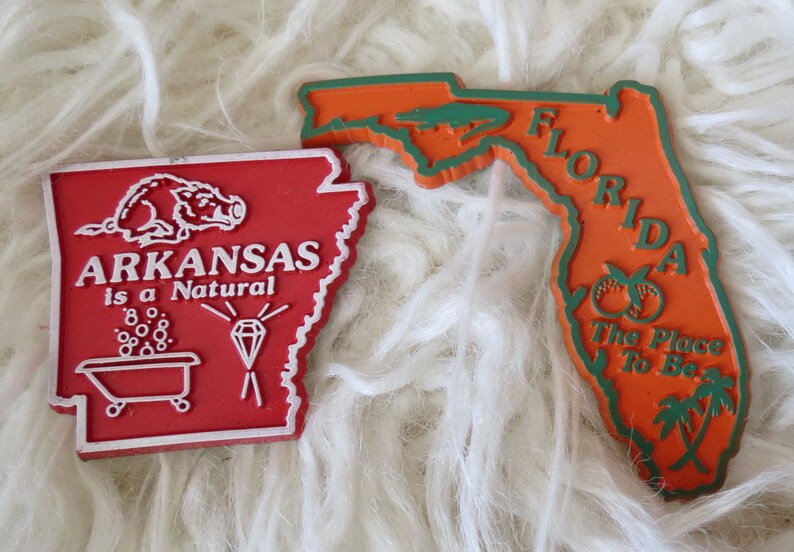 State Magnets Vintage Souvenir Fridge Magnet - Etsy