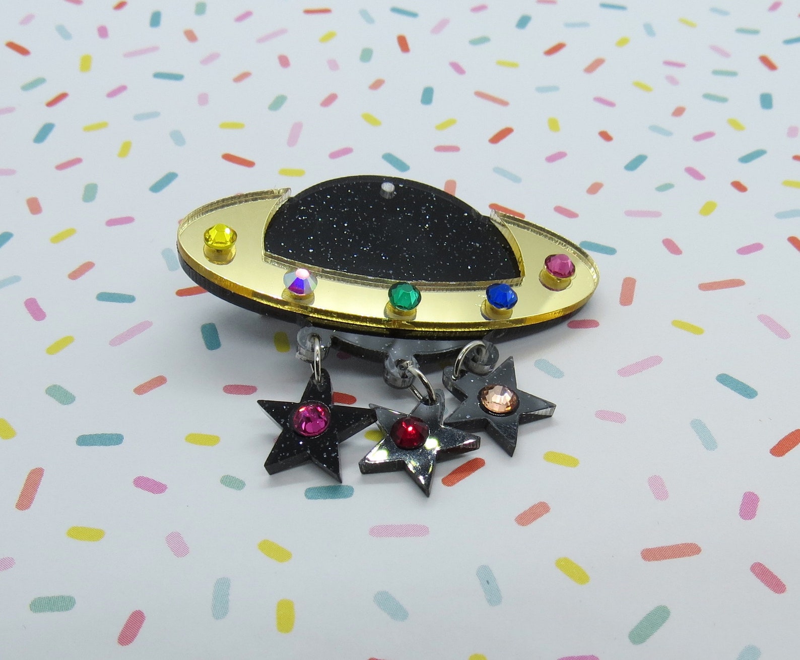 UFO Hair Clip Alien Space Babe Kawaii Barrette | Etsy