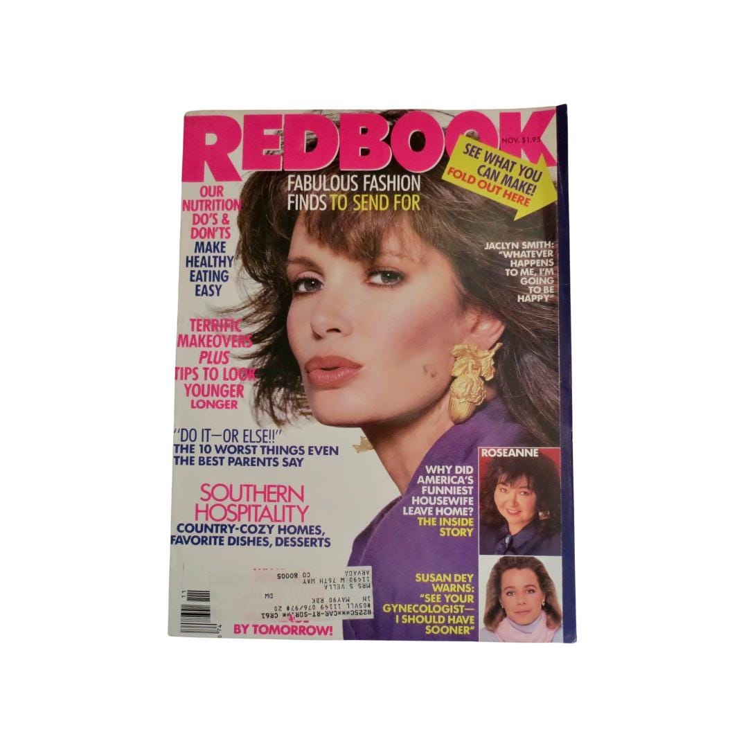 Vintage Redbook Magazine - November 1989 Issue - Women's Interest ...