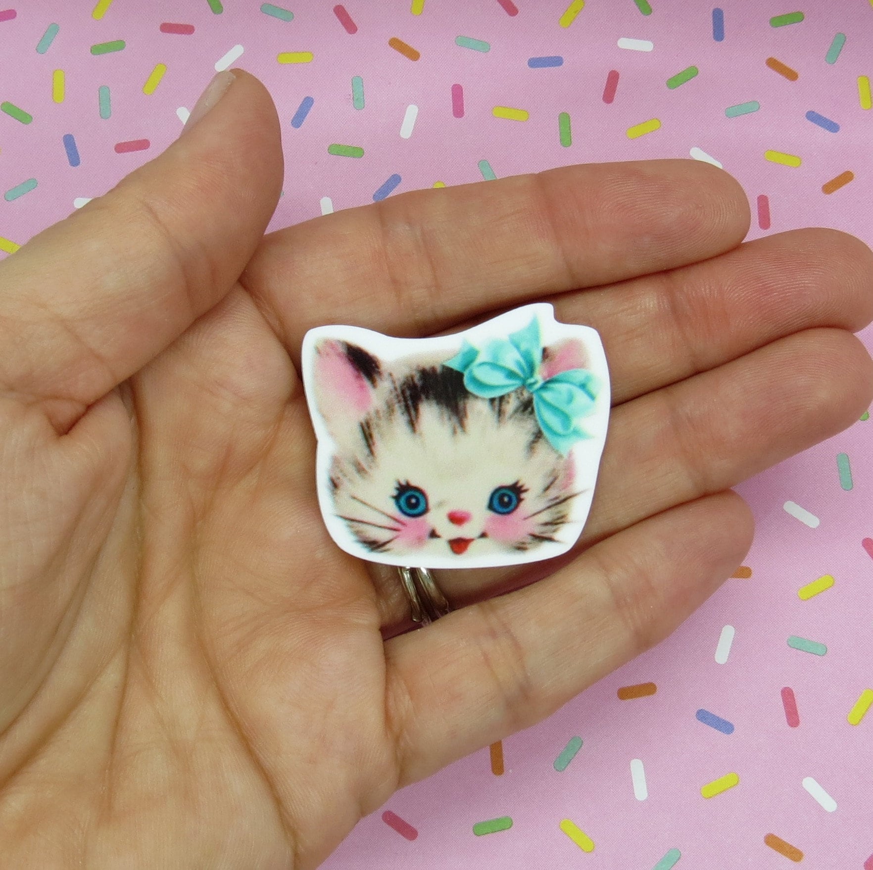 Cat Pin Retro Cute Kitty Brooch Pins - Etsy