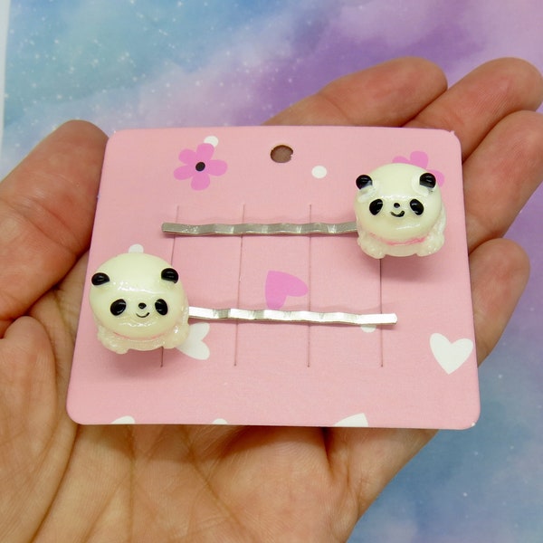 Panda Hair Clip - Etsy