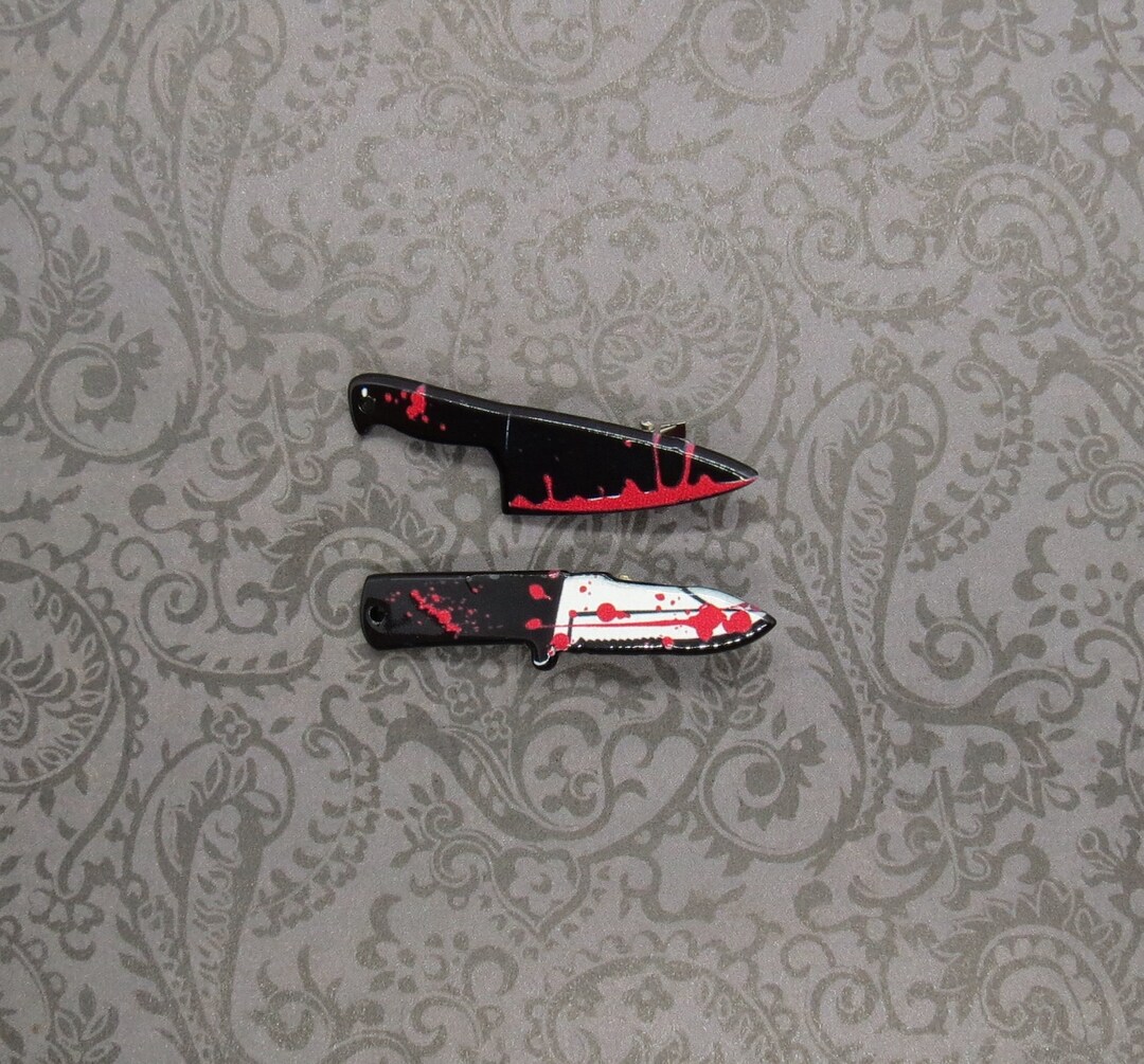 Bloody Knife Hair Clips Horror Spooky Barrettes - Etsy