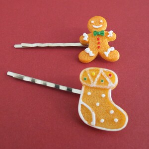 Gingerbread Cookie Hair Clip Christmas Barrette - Etsy