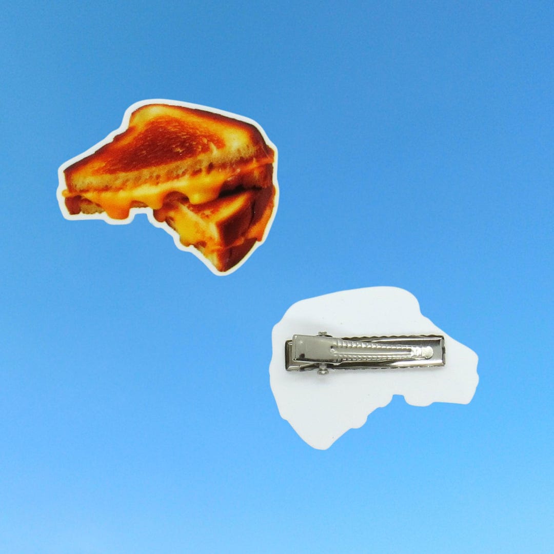 Grilled Cheese Hair Clip - Cheesy Sandwich Barrette - Etsy
