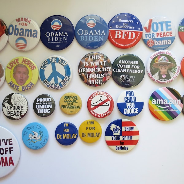 Political Button - Etsy