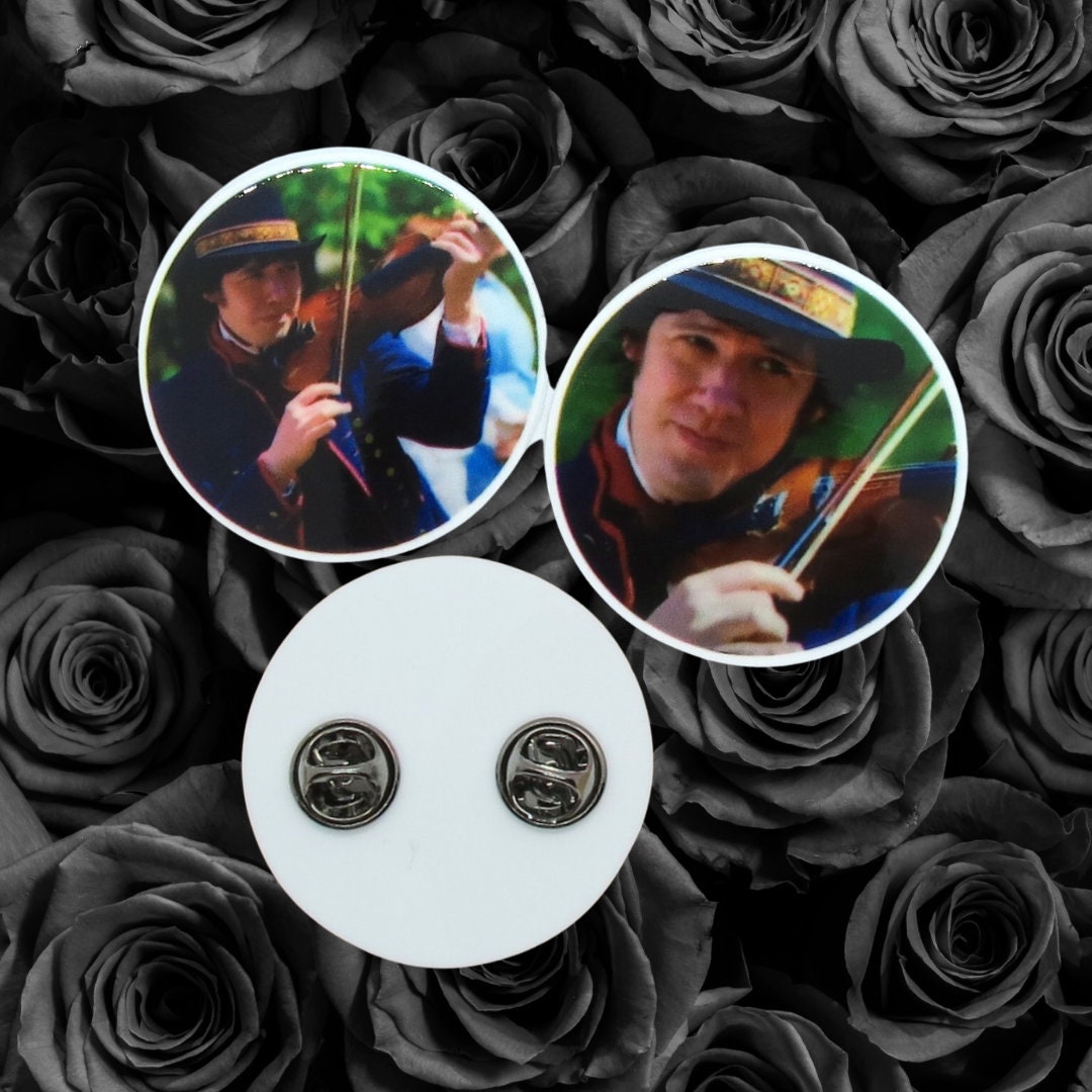 Ghost Band Pin Mr. Ghost Playing the Fiddle - Etsy