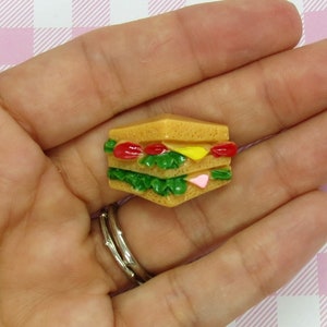 Sandwich Hair Clip Food Clips Cute Kawaii Barrette - Etsy
