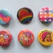 Vintage Pinback Button 80s Sticker Album Designs Cute Retro ...