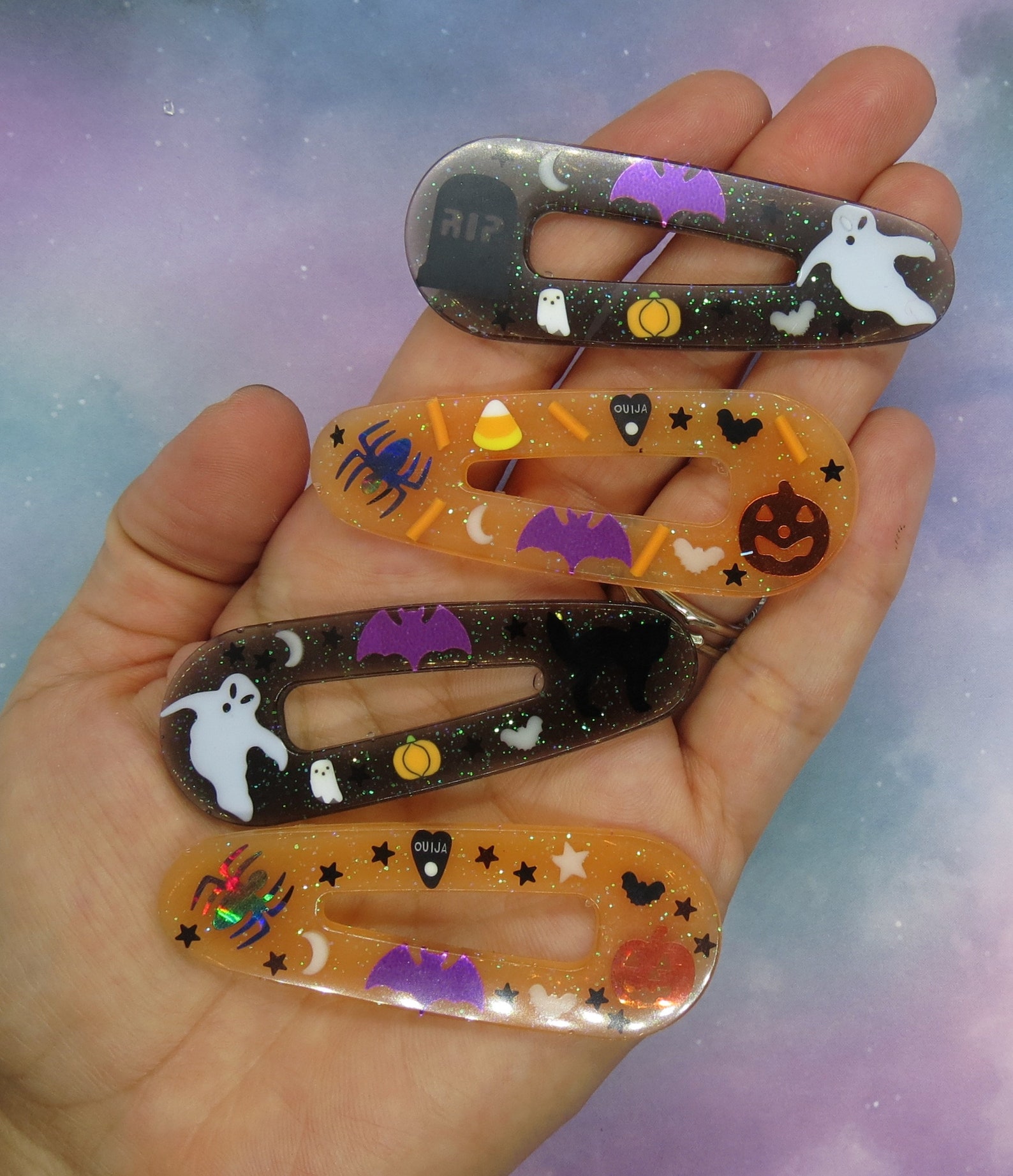 Halloween Hair Clips Cute Spooky Barrettes - Etsy