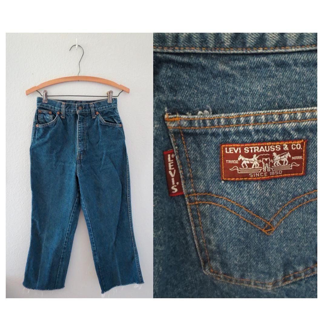 Vintage Levis Jeans - Big E Boy's Denim Pants - 24" X 22" - Etsy