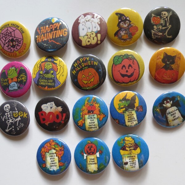 Halloween Buttons - Etsy