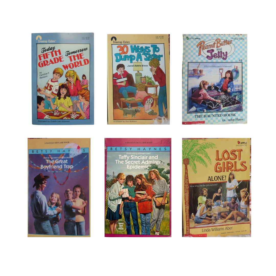 Vintage Chapter Book Lot Girls 80s 90s Paperback Fiction Summer Reading ...