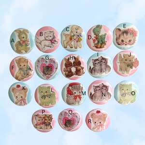 Vintage Style Pinback Buttons Cute Retro Reproduction Mini Button ...