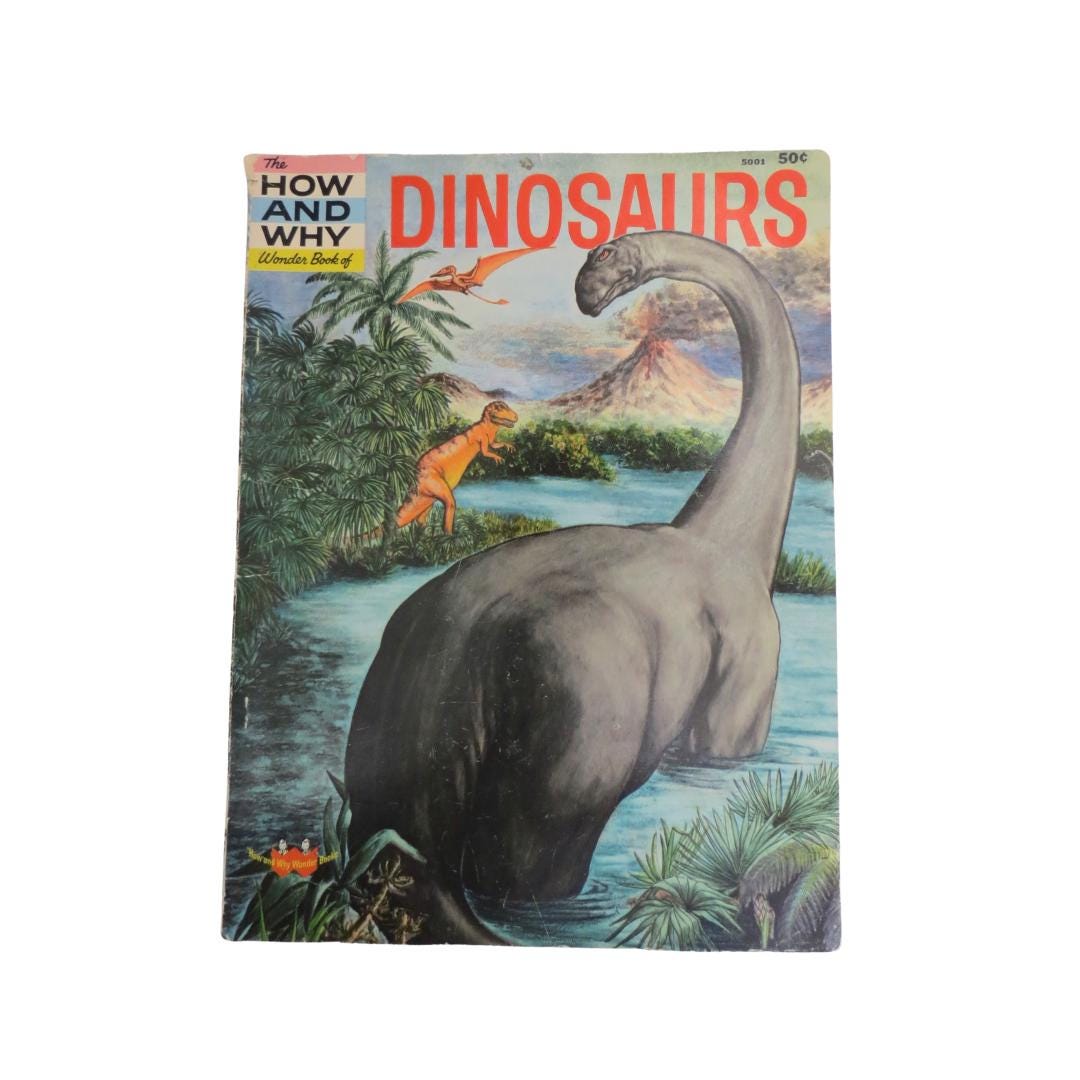 How and Why Wonder Book of Dinosaurs 1960 Paperback Copy Children's ...