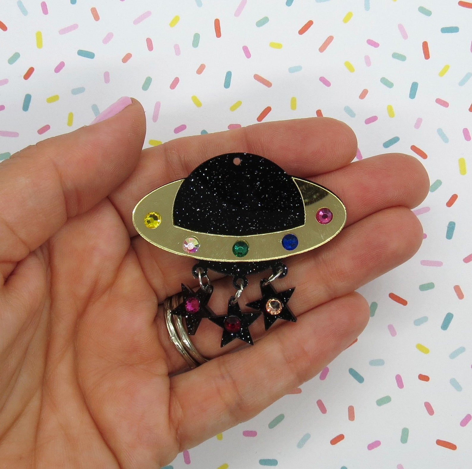 UFO Hair Clip Alien Space Babe Kawaii Barrette | Etsy