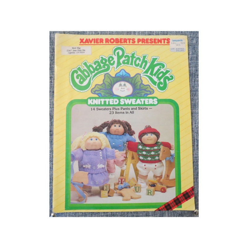 Cabbage Patch Pattern Book - Etsy