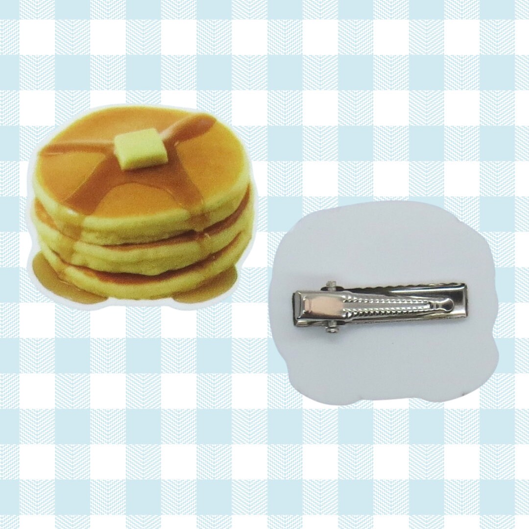 Pancake Hair Clip Cute Pancakes Barrette Breakfast Brunch Accessory - Etsy