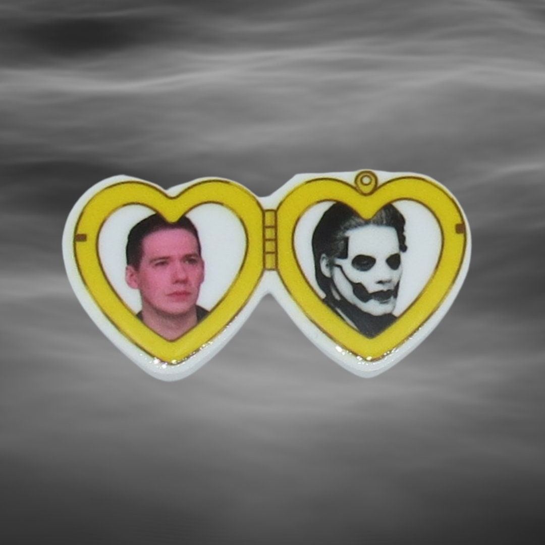 Ghost Band Pin Papa Emeritus Heart Locket Brooch - Etsy