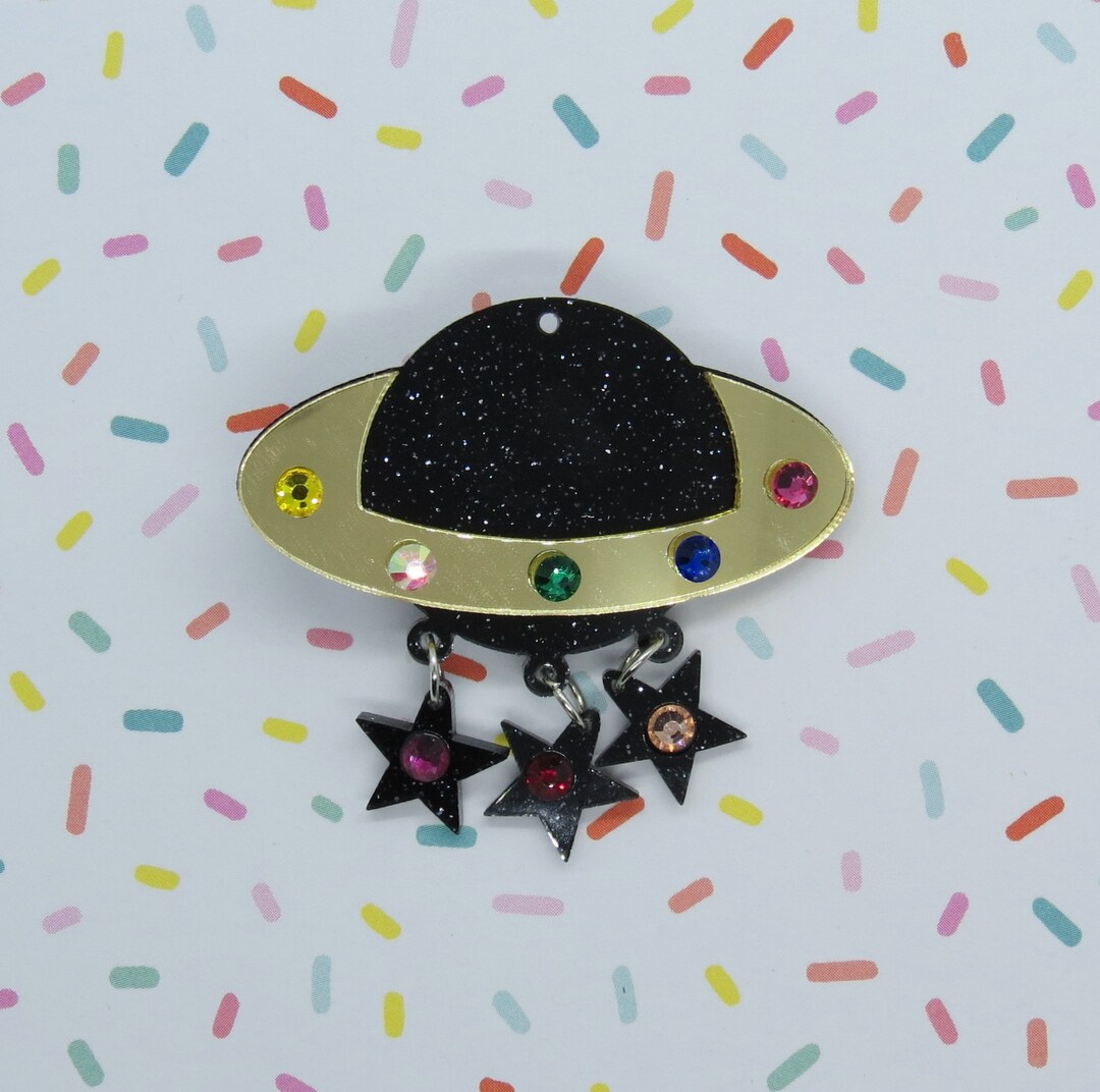 UFO Hair Clip Alien Space Babe Kawaii Barrette - Etsy