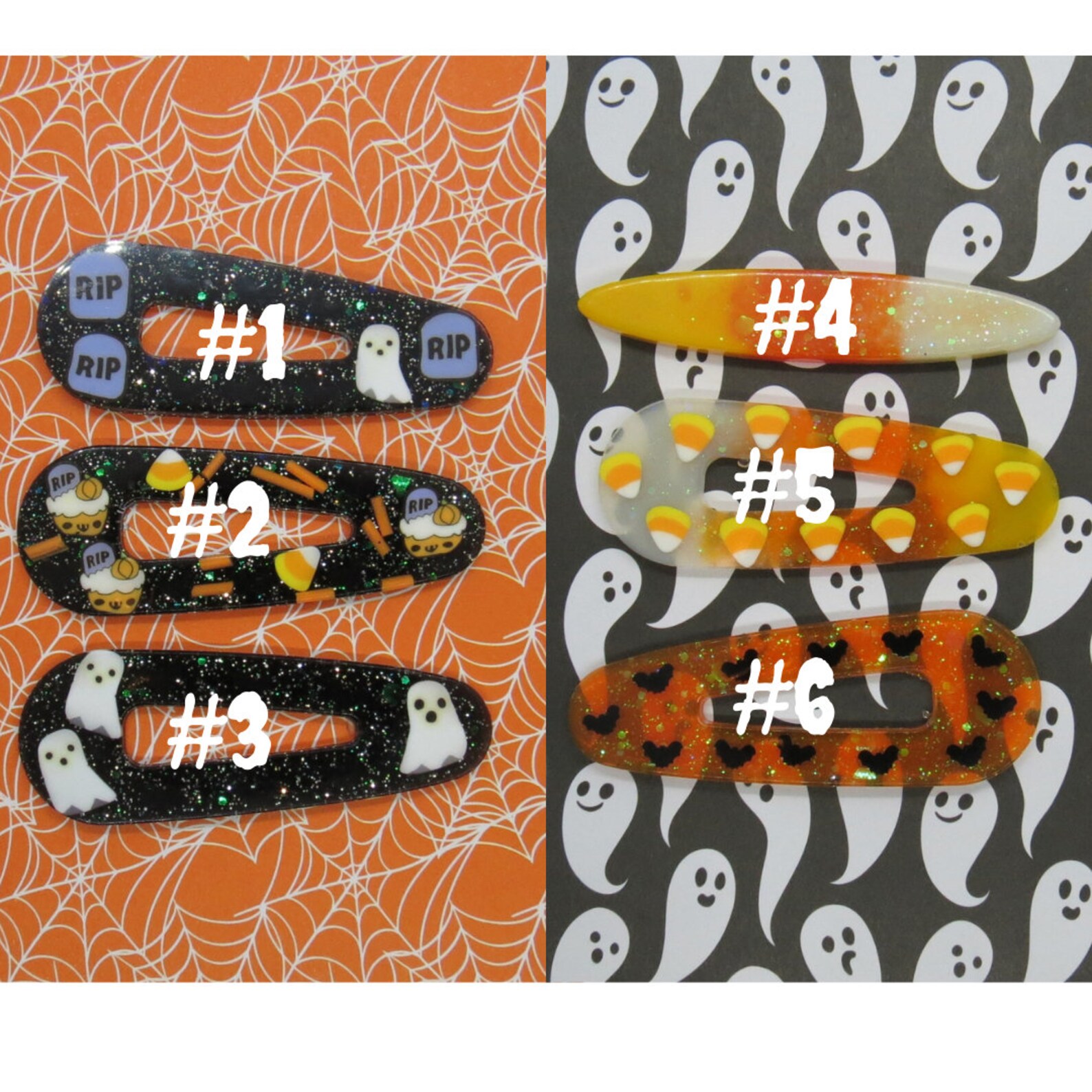 Halloween Hair Clips Cute Spooky Barrettes | Etsy