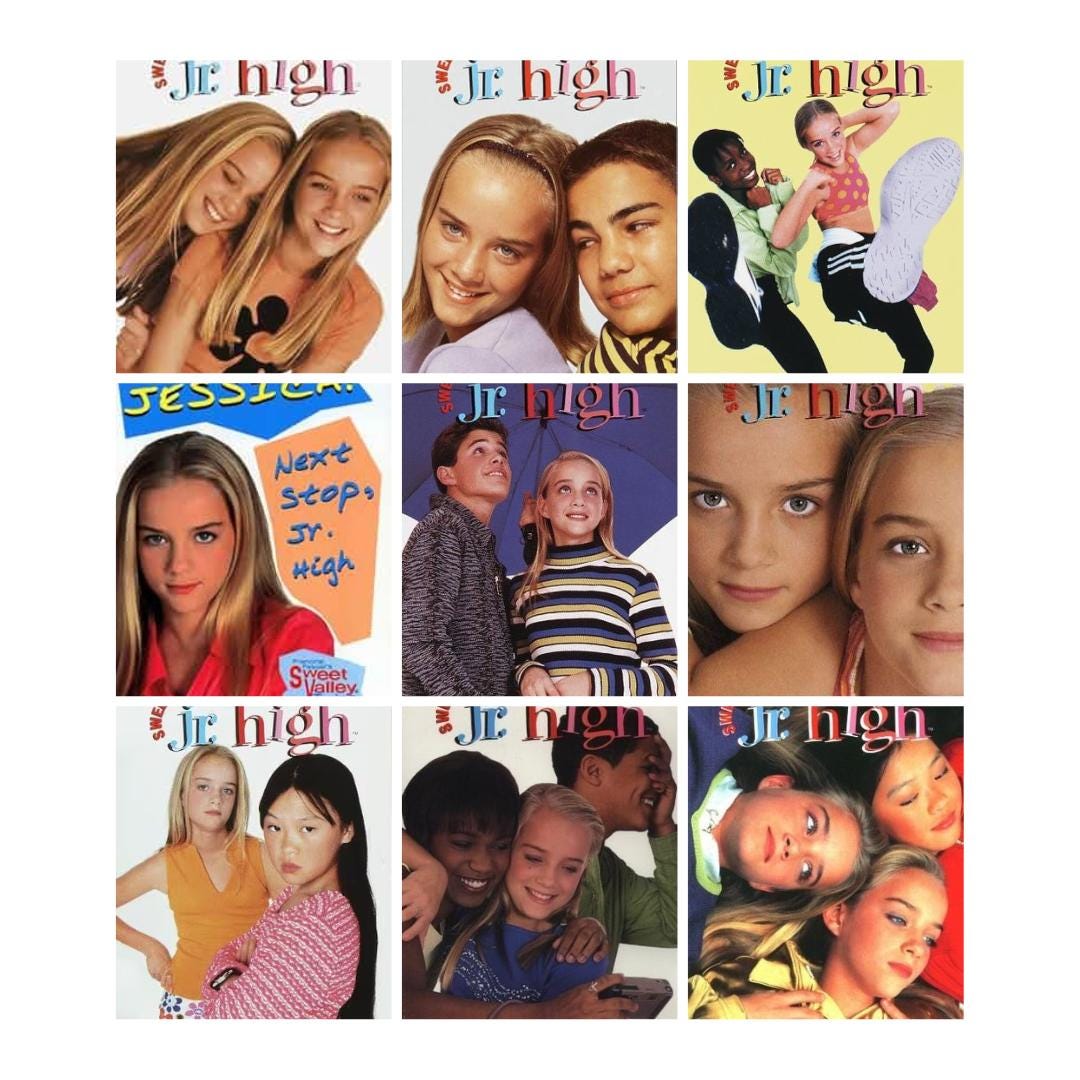 Sweet Valley Junior High Book Lot Vintage 90s Y2K Tween Teen Series ...