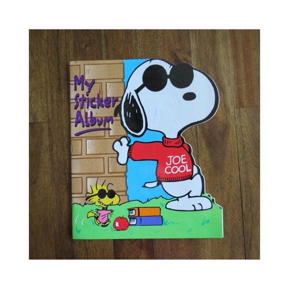 Sandylion Sticker Album Vintage Peanuts Snoopy Stickers Book - Etsy