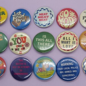 Vintage Pinback Button - Reproduction Buttons - Cute Retro Reproduction ...