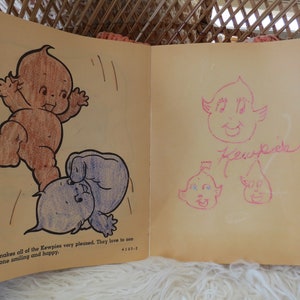 Vintage Kewpies Coloring Book 1962 Edition Jos L. Kallus Kewpie Doll ...