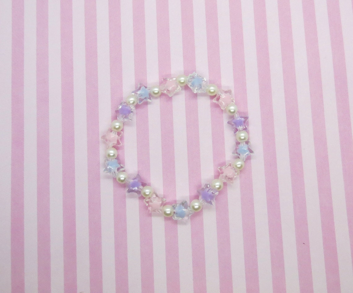 Pastel Star Bracelet Kawaii Jewelry - Etsy