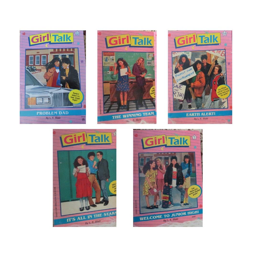 Vintage Girl Talk Books 80s 90s Teen Girl's Fiction Series Lot Bundle ...