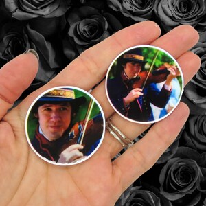 Ghost Band Pin Mr. Ghost Playing the Fiddle - Etsy