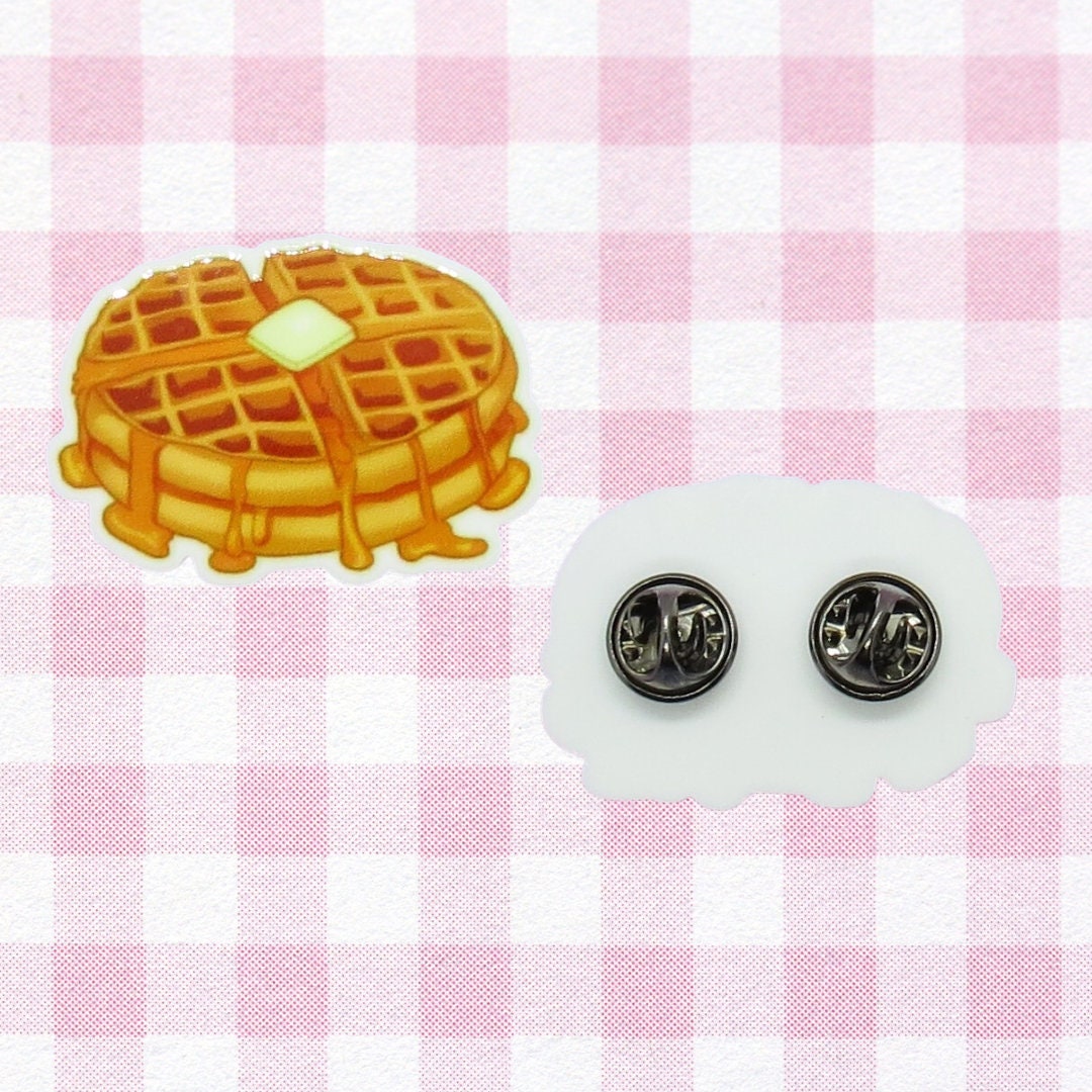 Waffle Pin Yummy Breakfast Treat Food Brooch - Etsy
