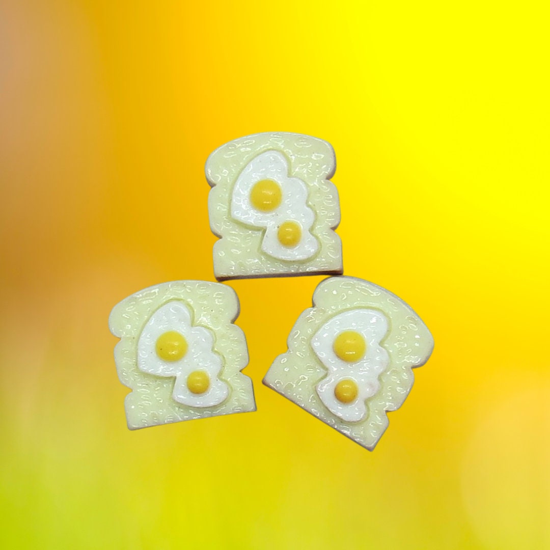 Egg Toast Hair Clip Cute Mini Fake Food Breakfast Barrette - Etsy