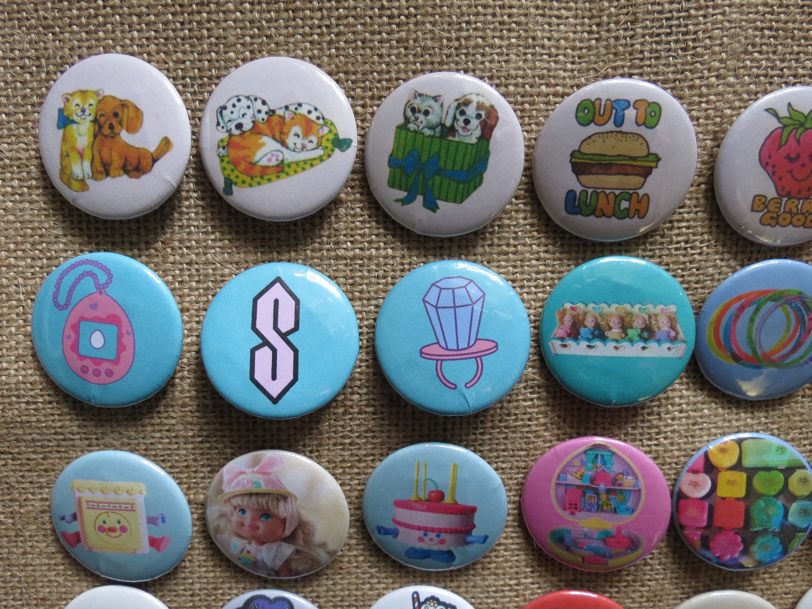 Vintage Style Pinback Buttons - 80s 90s Misc. Novelty Pins - You Choose ...