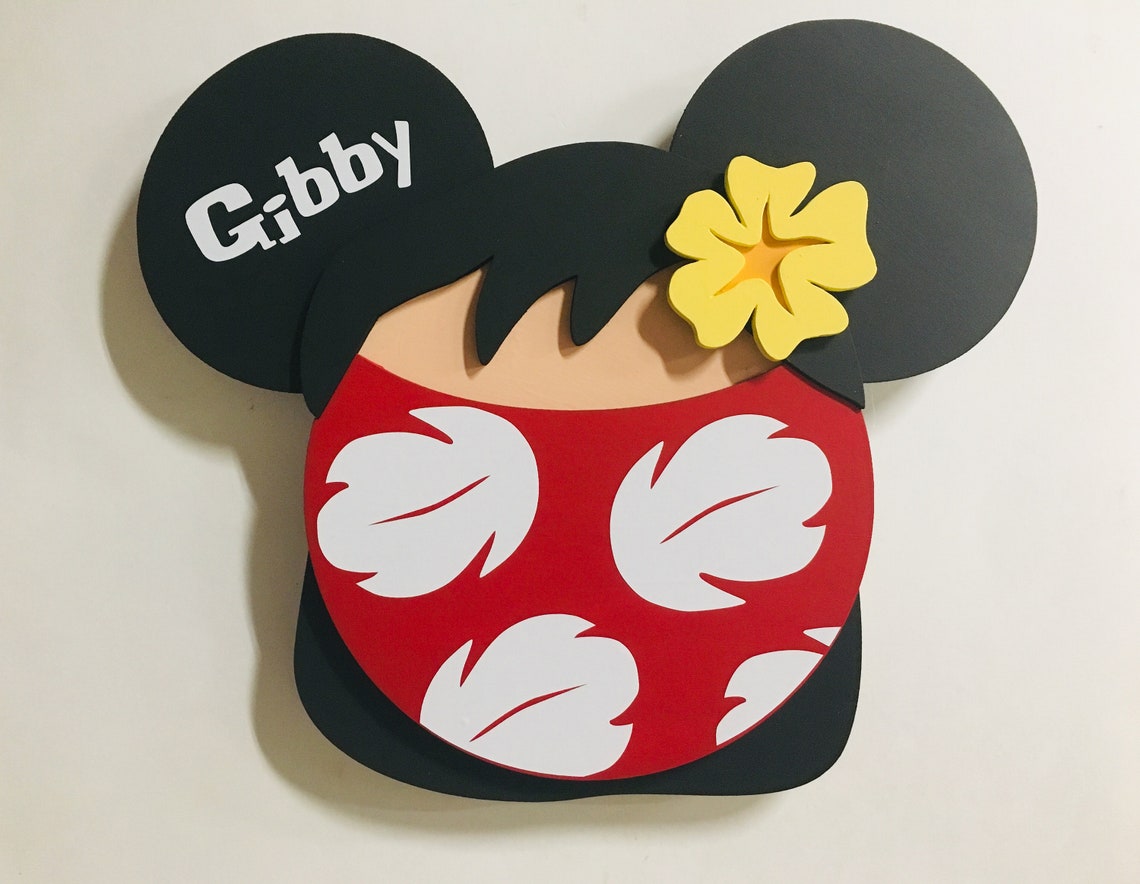 Lilo DCL Door Magnets Made From Wood With LED Lights, Lilo and Stitch ...