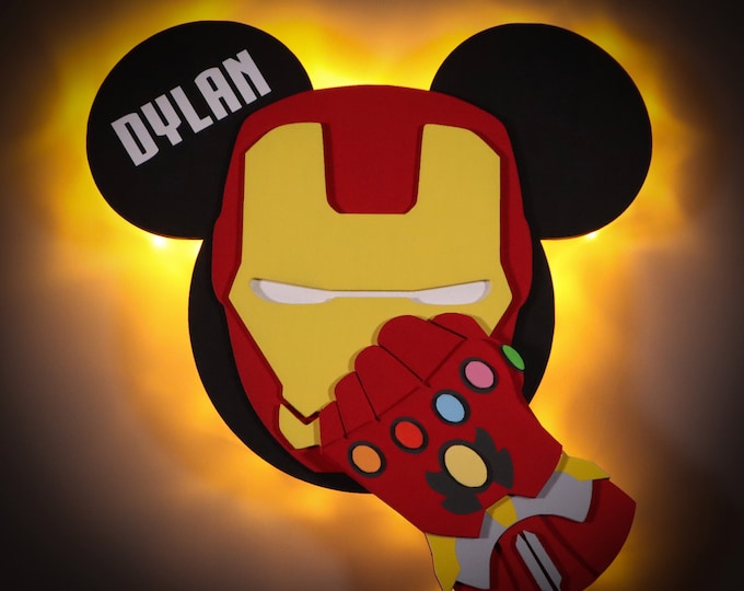 Iron Man With Infinity Gauntlet, Disney Cruise Line Wooden Door Magnets ...