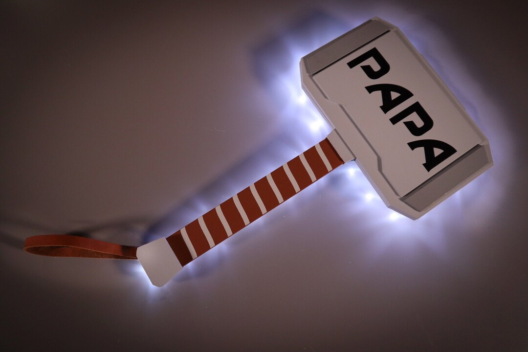 Thor Hammer Wooden Door Magnet With LED Lights, Marvel Day at Sea ...