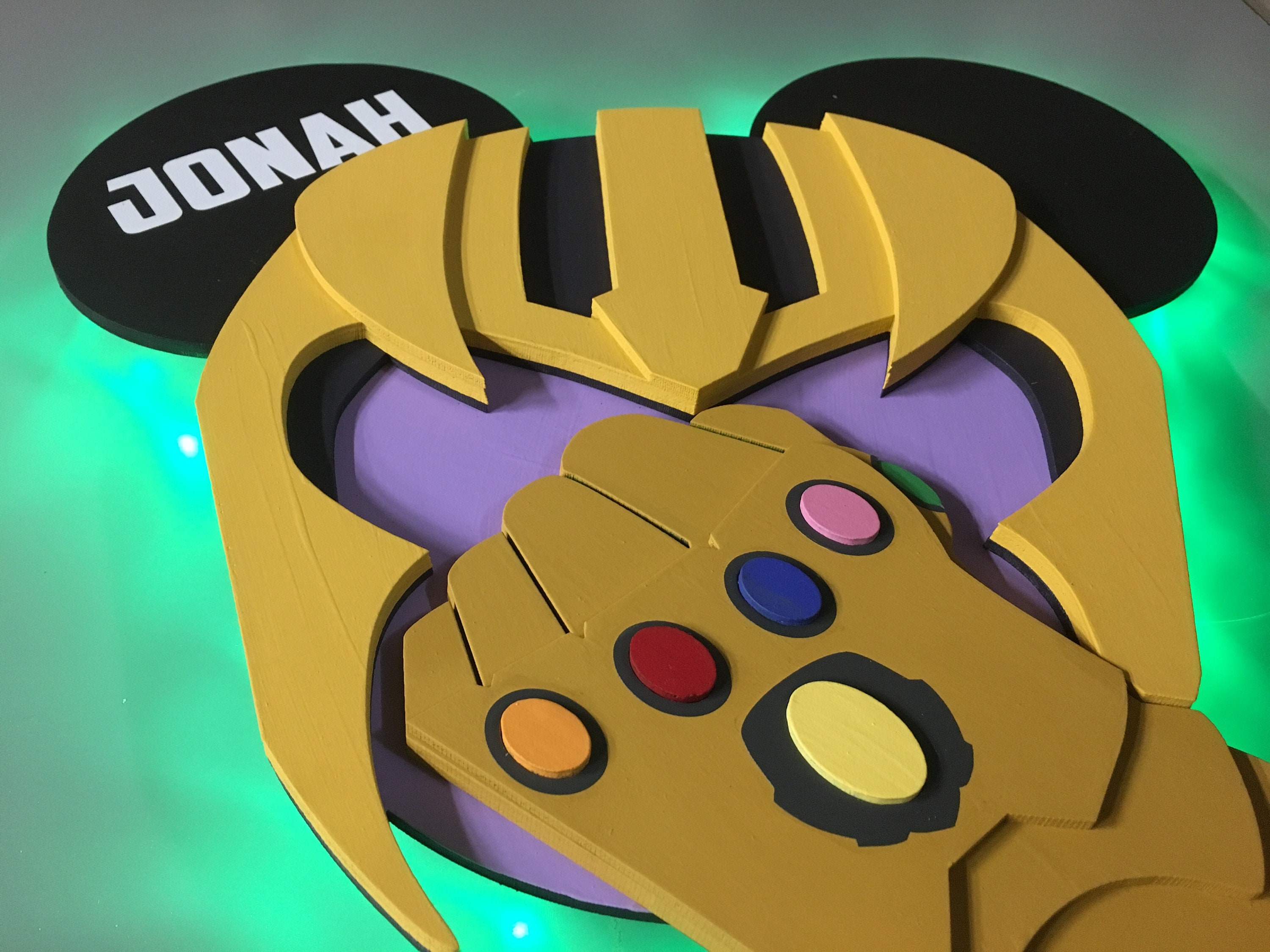 Thanos Disney Cruise Line Wooden Door Magnets With Lights, Marvel ...