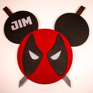 Deadpool Super Hero Wooden Door Magnets With Lights for Disney Cruise ...