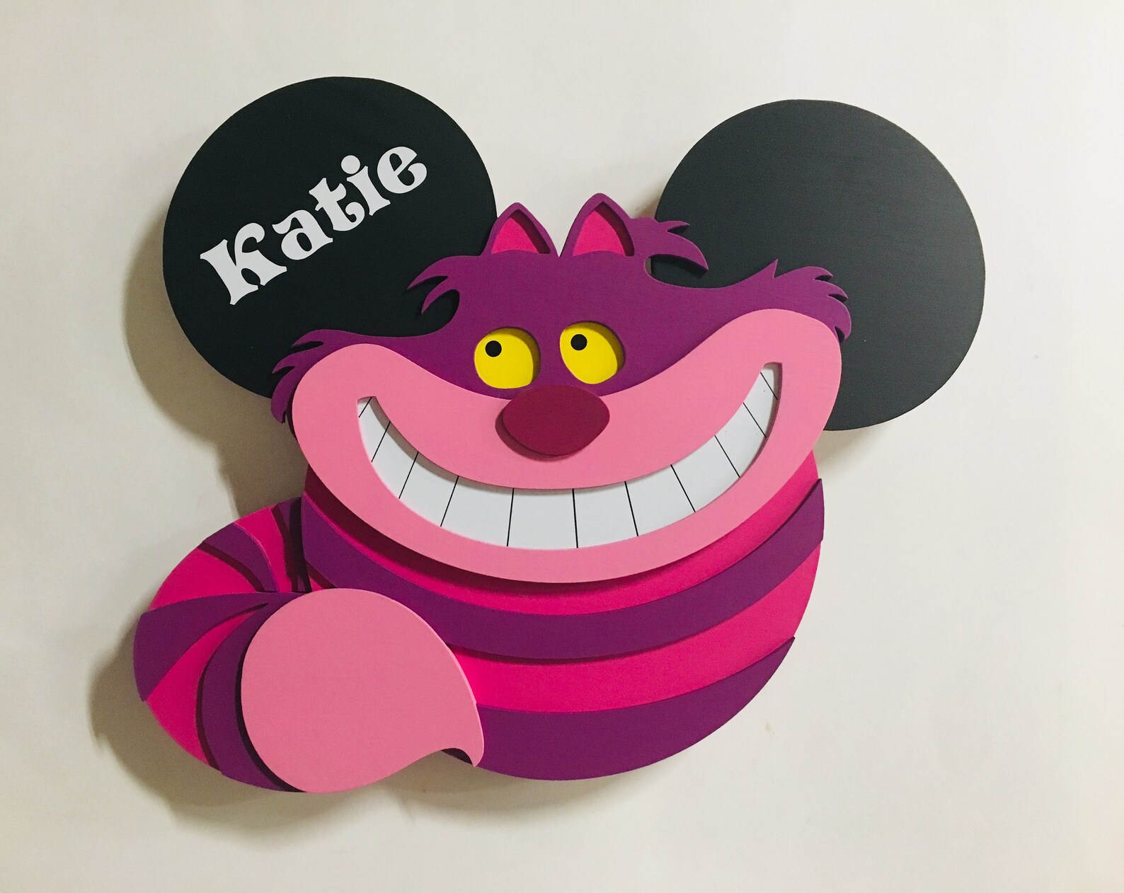 Cheshire Cat Wooden Door Magnets With Lights for Disney Cruise, Alice ...