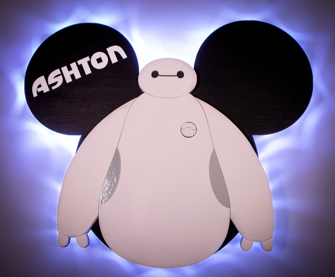 Baymax, Big Hero 6, Wooden Door Magnets With Lights for Disney Cruise ...