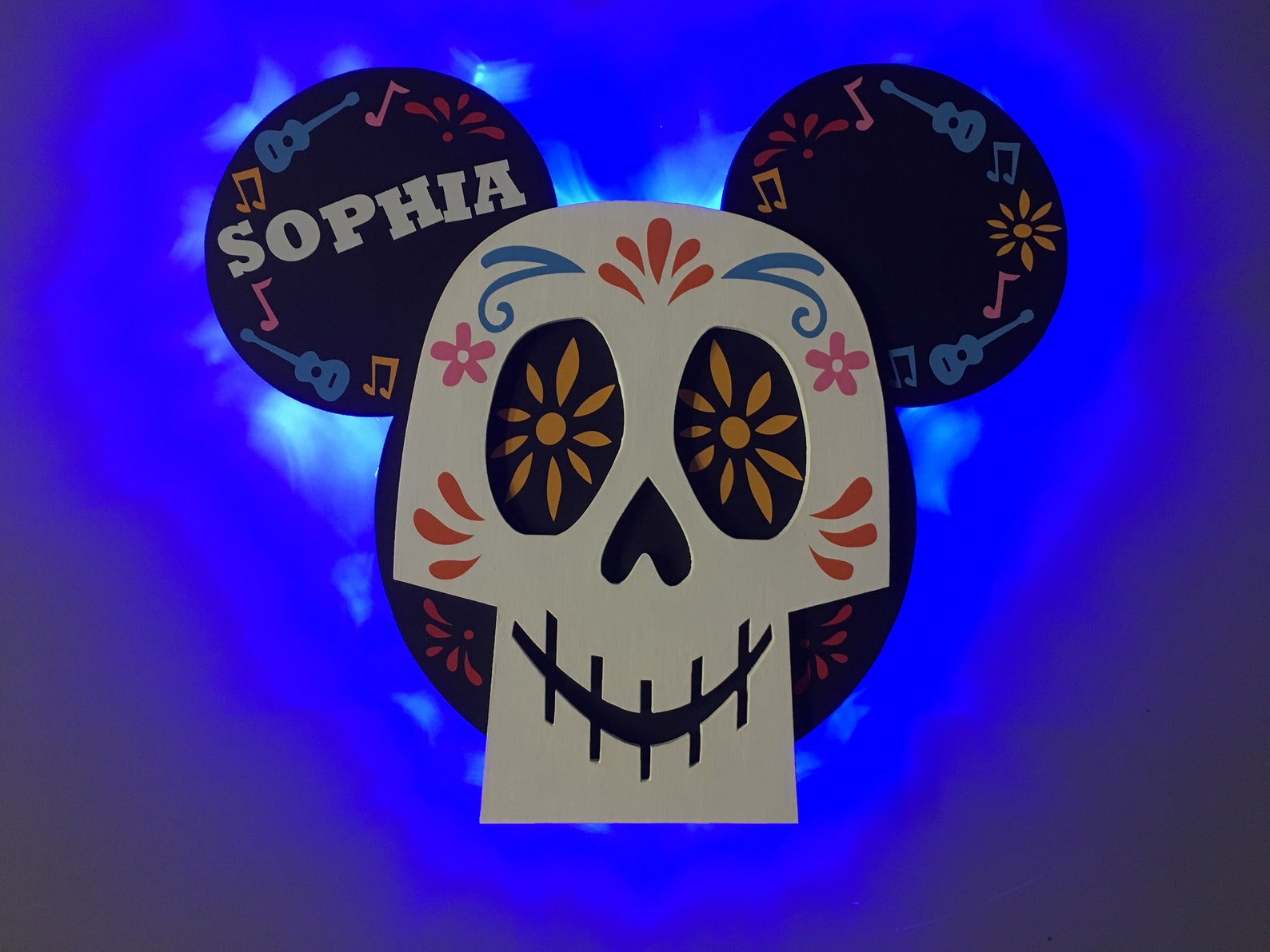 Coco Mickey Disney Cruise Line Wooden Door Magnet With LED Lights, Day ...